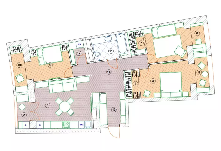 Planifier avec l'arrangement de meubles