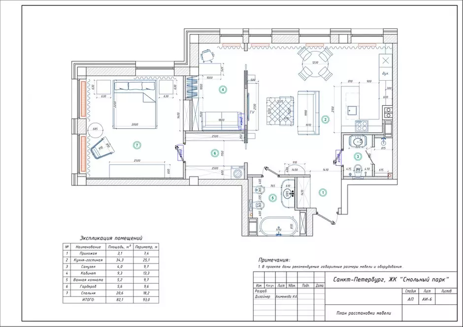 Moderni klasik u St. Petersburg apartmanu: Projekt u sivim bojama