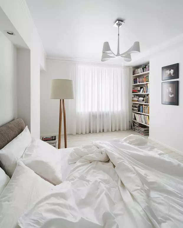 Photo: Bedroom a Scandinavian style, ciki kayan ado, gida kayan ado, da zane-zanen - Photo