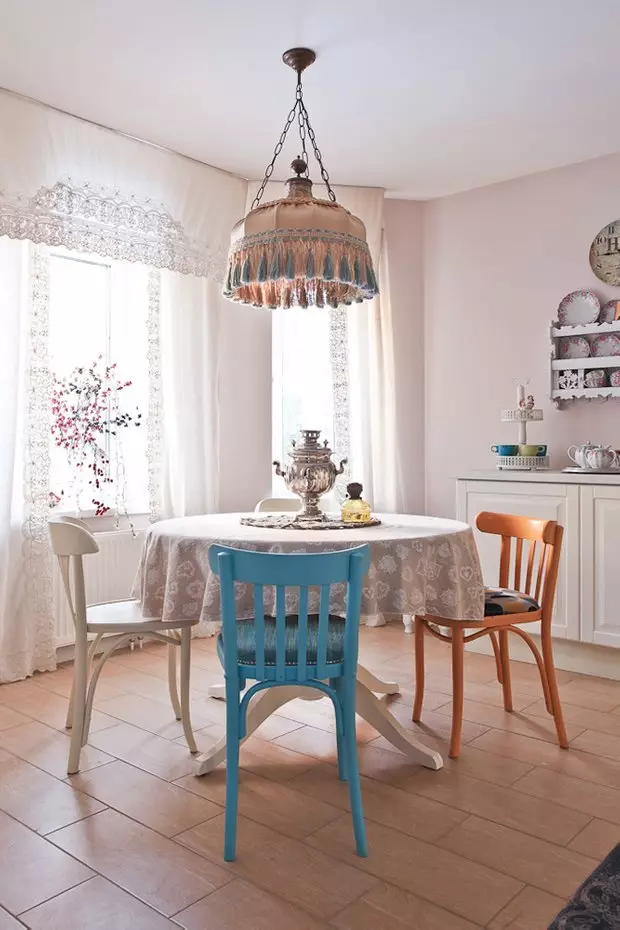 Foto: Cocina y comedor en provence y estilo rural, decoración interior, casa, proyecto de la semana - Foto