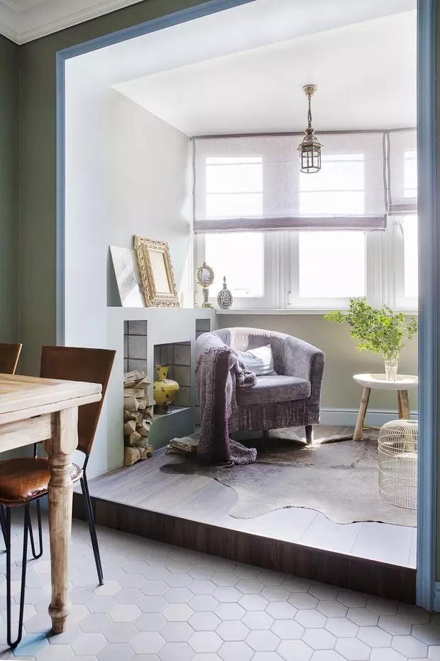 Foto: yn styl, keuken en iten, badkeamer, yngong Hall, wenkeamer, sliepkeamer, loft, Hof, High-decor, ynterieurydor, Apartment, Hûs, dekor - Foto