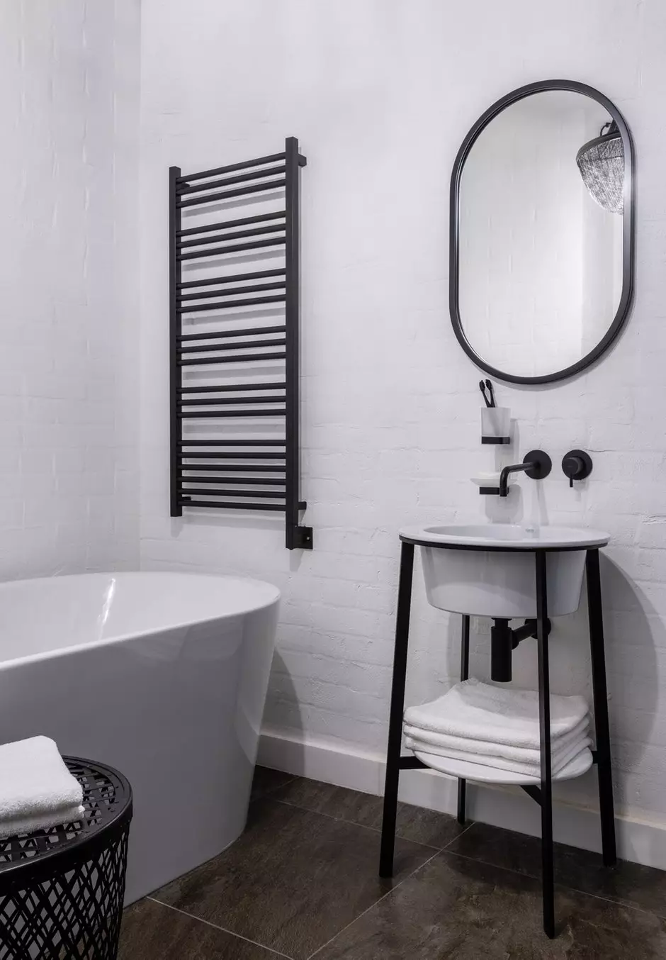 Foto: Bagno in stile Loft, Eclettico, Appartamento, Settimana del progetto, Mosca, Casa di mattoni, 2 camere, 40-60 metri, Alina Palagin - Foto