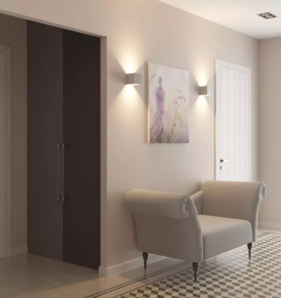 Foto: ingresso in stile minimalismo, appartamento, russia, arredamento, progetto della settimana, grigio, regione di Mosca, Balashikha, Alena Vlasova - foto