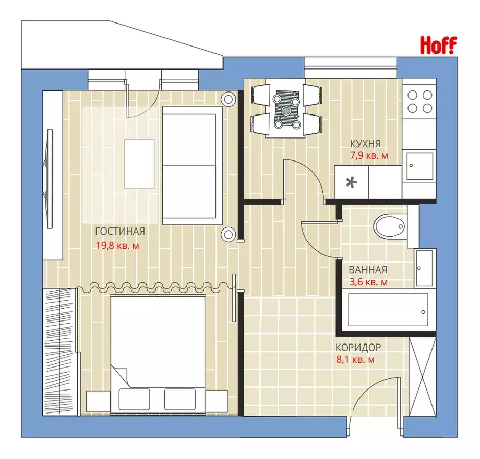 Mufananidzo: Kuronga Muchimiro, Matipi, Hoff, P-44, Panel House, 1 kamuri, inosvika makumi mana emamita - Mufananidzo