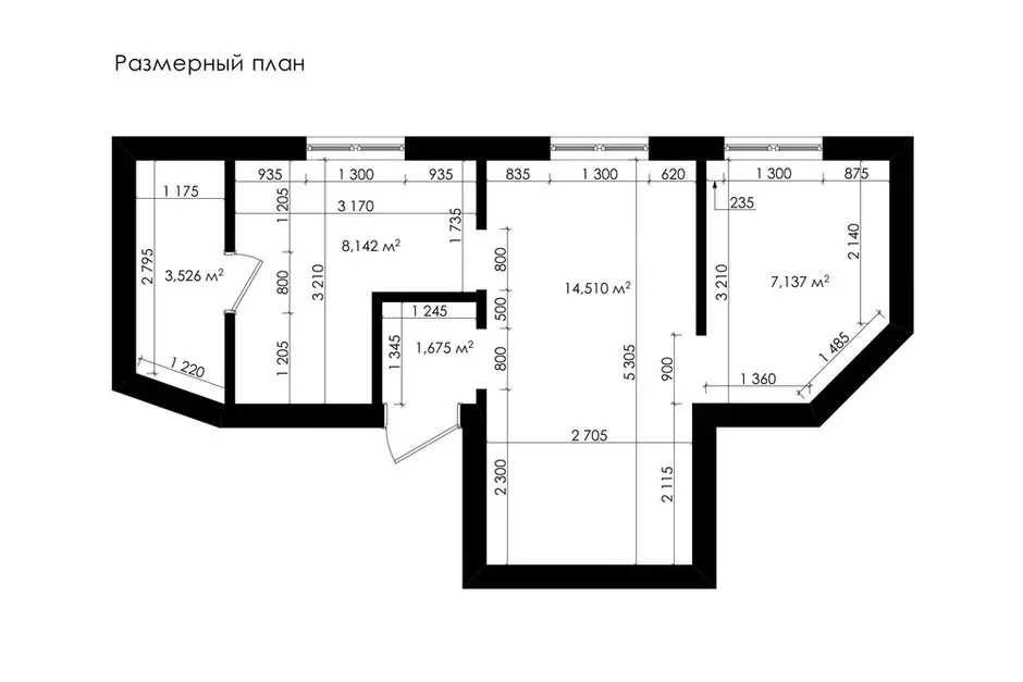 Grianghraf: Pleanáil Stíl, árasán beag, árasán, tionscadal na seachtaine, Marina Sargyan, Helsinki, 2 sheomra, suas le 40 méadar - grianghraf