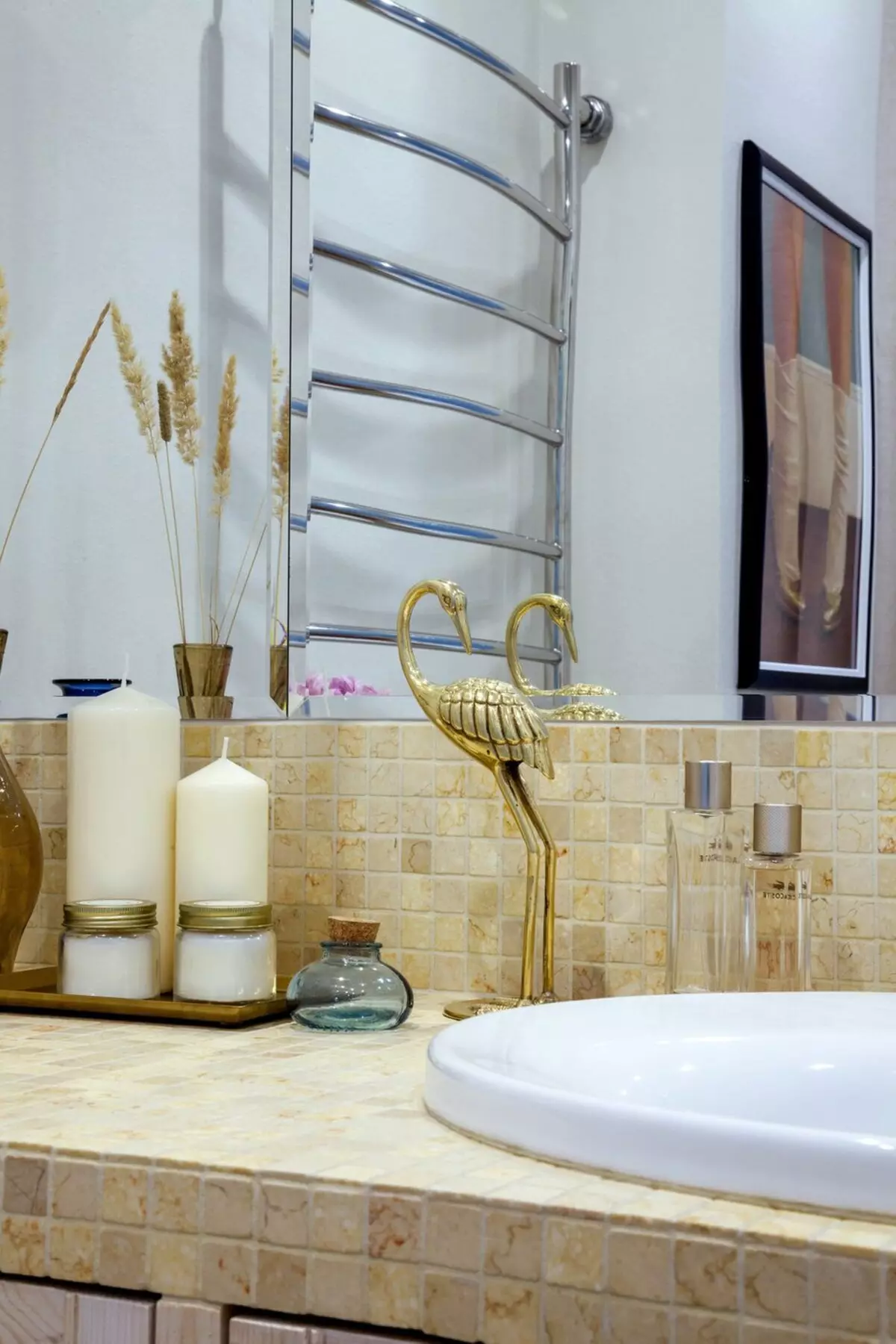 Photo: salle de bain dans le style moderne, appartement, projet de la semaine, Saint-Pétersbourg, maison de panel, 2 pièces, 60-90 mètres, Svetlana Melnikova, Ivan Melnikov - Photo