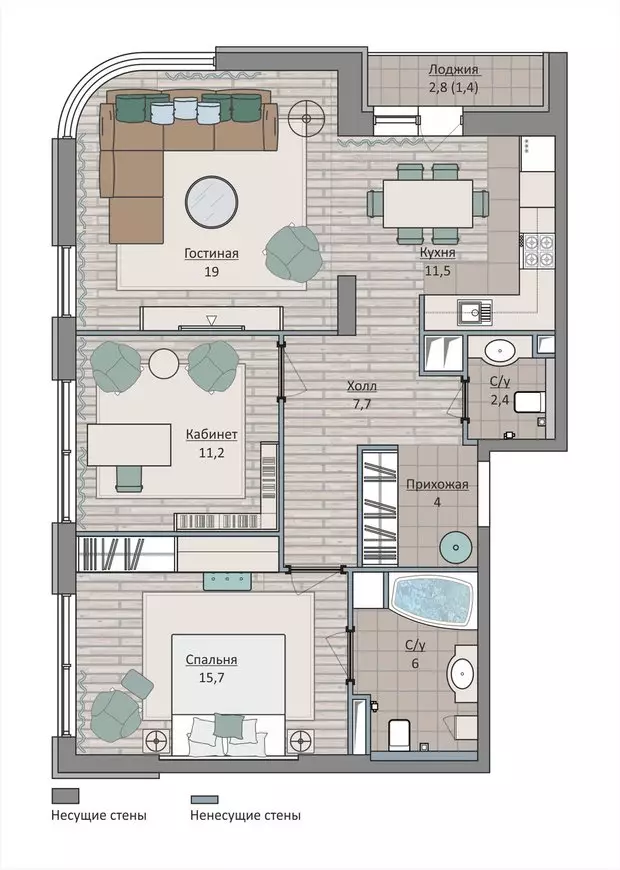 Bagaimana untuk membuat apartmen yang selesa dari treshki kecil 123509_4