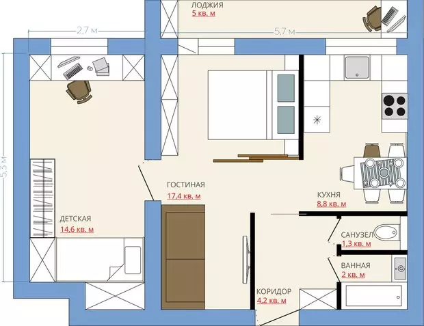 Foto: Stil, yenidənqurma, Anastasiya Kiseleva, Maxim Juraev, Blok House, II-18-də planlaşdırma