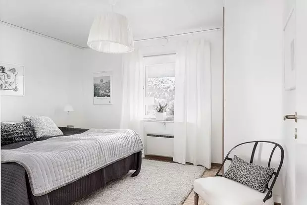 Foto: Kamar Tidur Minimalisme, Kamar Tidur, Kamar Liver, House, Stockholm, Cara nggawe swasana, 4 lan luwih, luwih saka 90 meter, foto