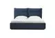 Bed Wing 160x200 cu mecanism de ridicare albastru închis