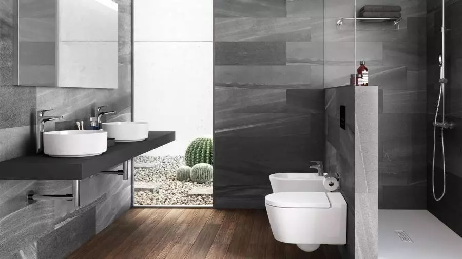 Foto: Badkamer in Modern Style, Laufen, Guide, Roca, Badkamer Loodgieterswerk, Hoe om water, ekologie, slim loodgieterswerk, toiletbidet, in-shesh Inspira - foto te bespaar