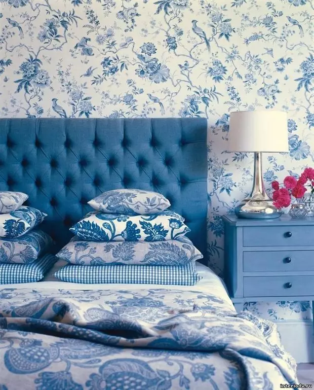 Photo: Dans style, chambre à coucher, décor intérieur, petit appartement, conseils - photo