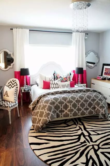 Photo: Chambre de style éclectique, décor intérieur, petit appartement, conseils - photo