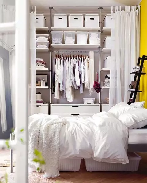 Foto: Dormitorio en estilo escandinavo, moderna, decoración interior, apartamento pequeno, apartamento, consellos - Foto