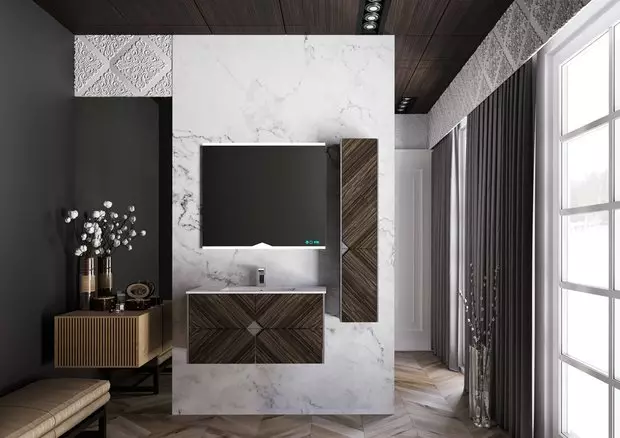 Fotoğraf: Stil Modern, Banyo, İç Dekor, Aquaton Koridorda - Fotoğraf