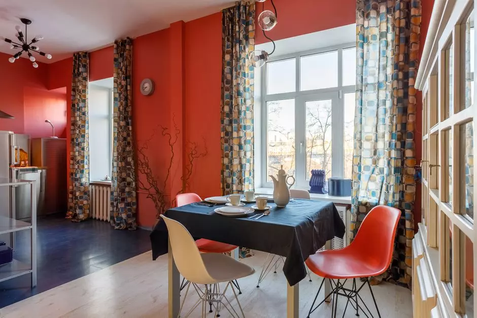 Foto: Kombuis en eetkamer in moderne styl, - foto