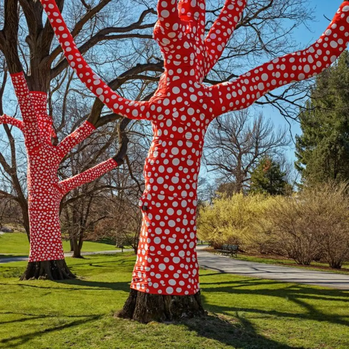 Wie en hoekom geverfde bome in die ertjies in die Botaniese Tuin in New York | Lees nuus van die wêreld van interieurontwerp en dekor