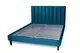 Cama Claire 180x200 azul com caixa de armazenamento