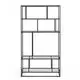 Makella Black Rack Transparent Glass