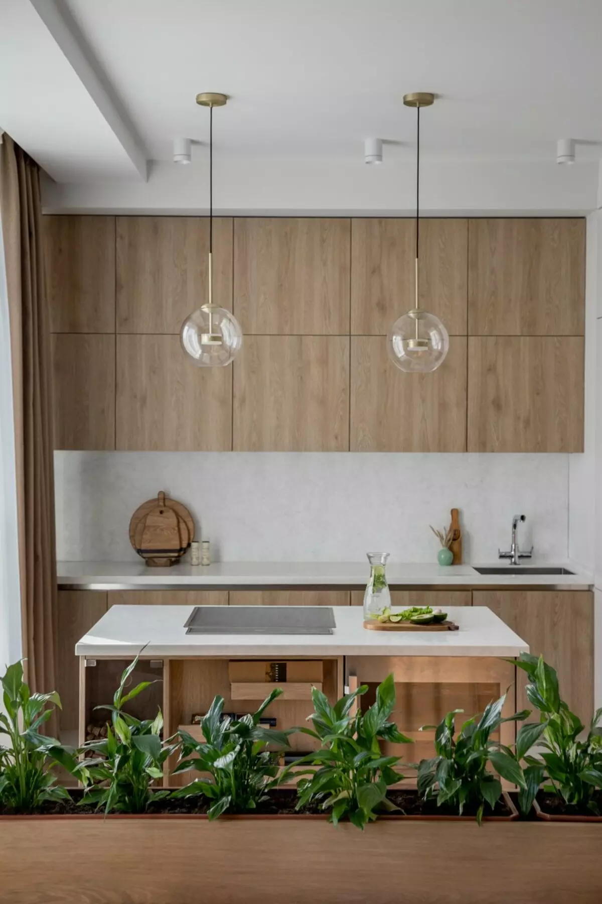 Foto: Ruang dapur dan ruang makan dengan gaya modern, apartemen, proyek minggu ini, Moskow, 3 kamar, 60-90 meter, lebih dari 90 meter, desain sendiri - foto