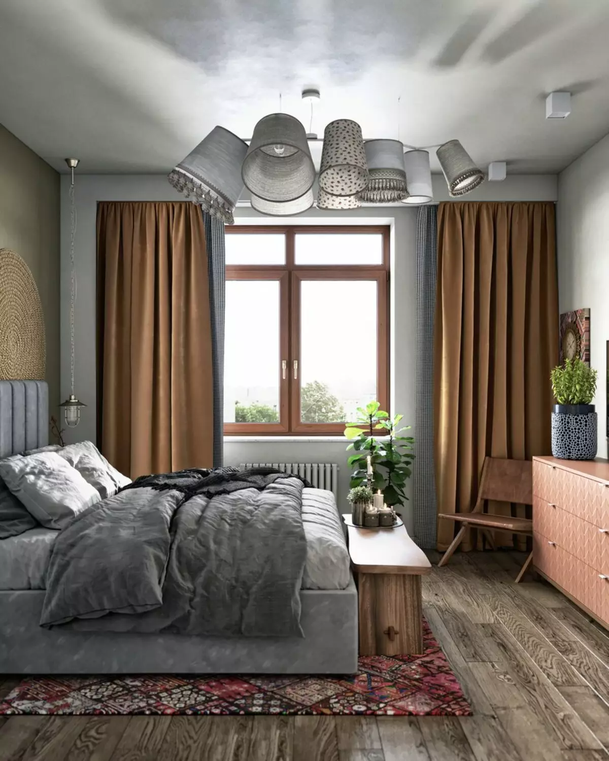 Photo: Bedroom in modern, eclectic style, apartment, project of the week, St. Petersburg, Totaste, 3 rooms, more than 90 meters - Photo