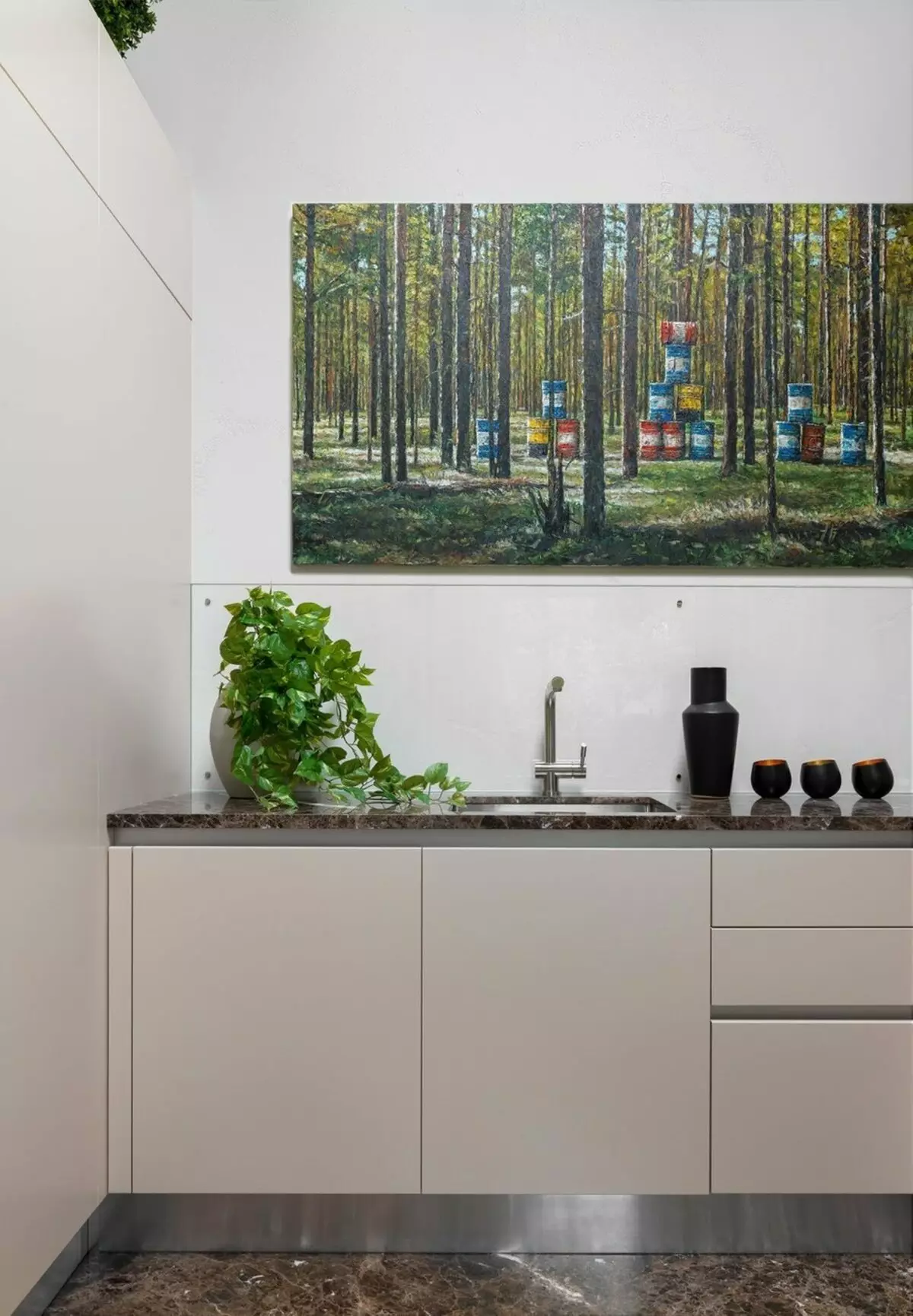 Foto: Keuken en itenkeamer yn moderne, hûs, hûs, projekt fan 'e wike, Chalet, Moandei, Daria Vasilkova, 4 of mear, mear dan 90 meter, # eksklusyf projekten, Art Group - Foto