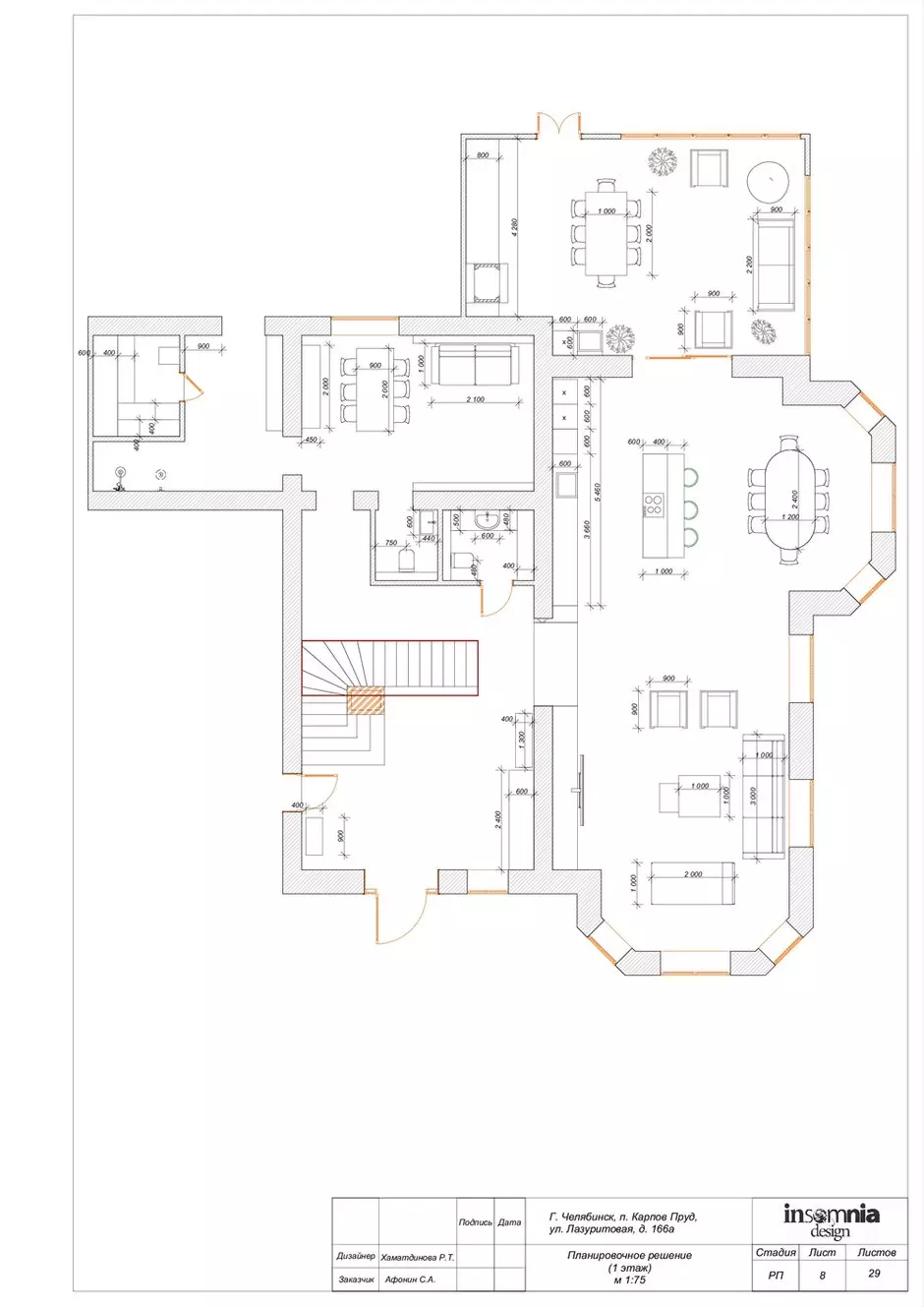 家具の取り決めを計画しています