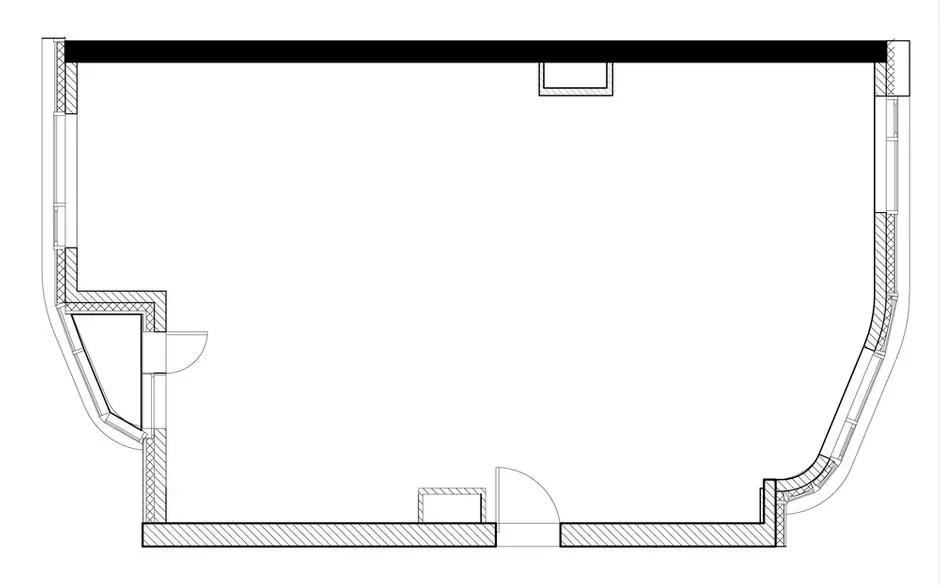 Pla sensorial de l'apartament en el "símbol" LCD, 96,8 metres quadrats. Mals