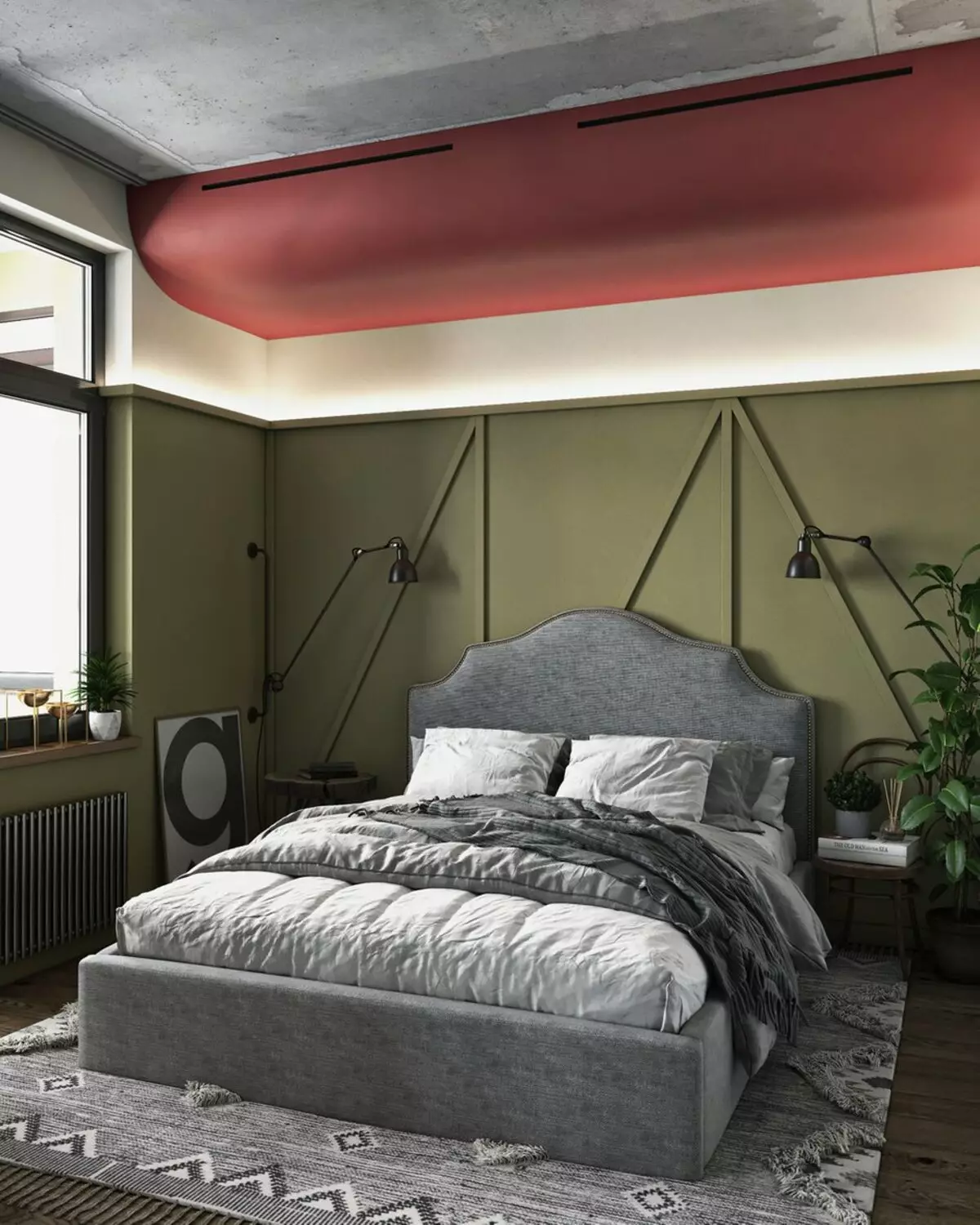 الصورة: eclectic style bedroom، شقة، مشروع الأسبوع، موسكو، تاخرة استوديو، 3 غرف، 60-90 متر - صور