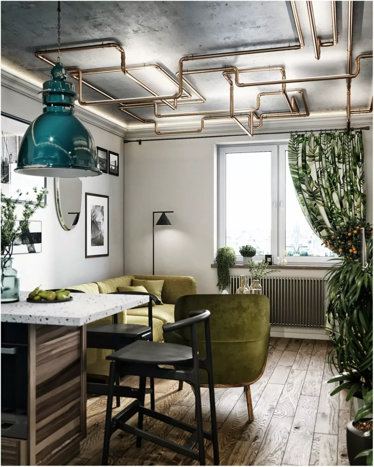 Foto: stile loft, stile eclettico, appartamento, progetto della settimana, St. Petersburg, Max Zhukov, Totaste Studio, 2 camere, 3 camere, 40-60 metri, 60-90 metri - Foto