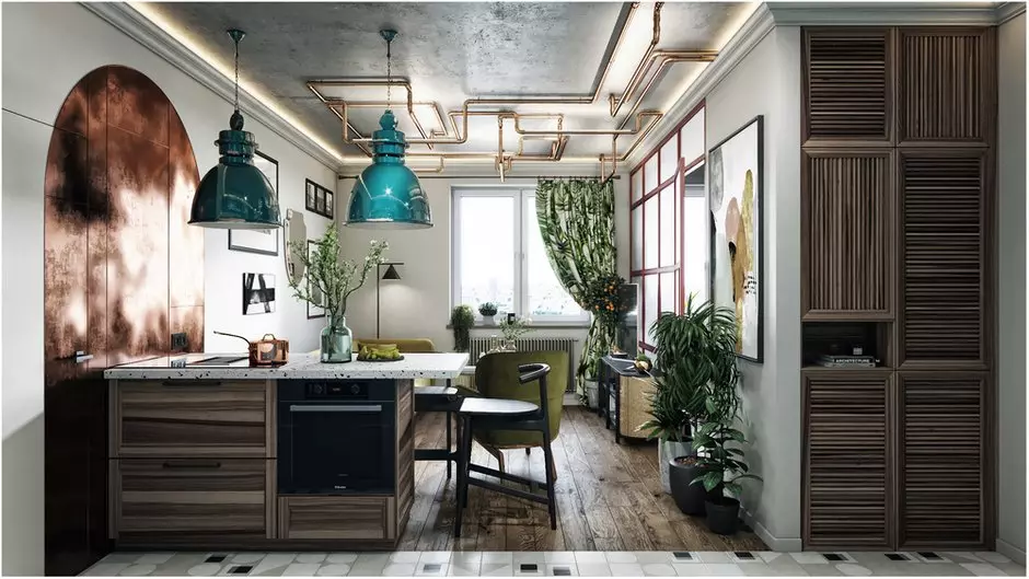 Foto: stile loft, stile eclettico, appartamento, progetto della settimana, St. Petersburg, Max Zhukov, Totaste Studio, 2 camere, 3 camere, 40-60 metri, 60-90 metri - Foto