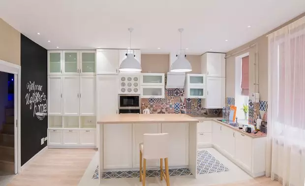 Foto: Ruang dapur dan ruang makan dengan gaya Modern, Tips, Perbaikan dalam praktek, Alexey White, Saint Gobain, Ensyclopedia_Chernova_Remont - Foto