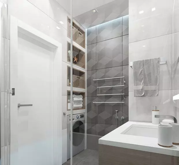 Fotoğraf: Modern, AEG tarzı Banyo, İpuçları, Marina Sargsyan, Inna Velichko, Studio TS Design, UD Base, Yurov Interiors, Ansiklopedi_santechnic, Soda Homedecor, Dikey Yükleme ile Çamaşır Makinesi - Fotoğraf