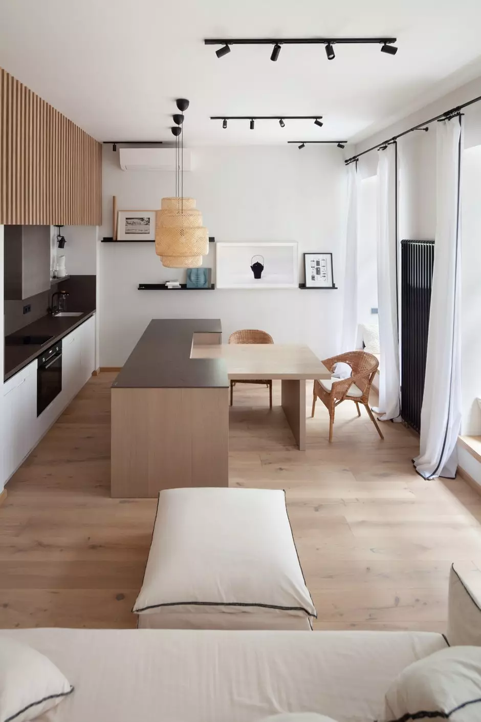 Foto: Dapur dan ruang makan di eco-style, modern, apartemen, studio, minimalis, proyek minggu, Moskow, 1 kamar, hingga 40 meter, 40-60 meter, Anastasia Rykov, S-Style - Foto