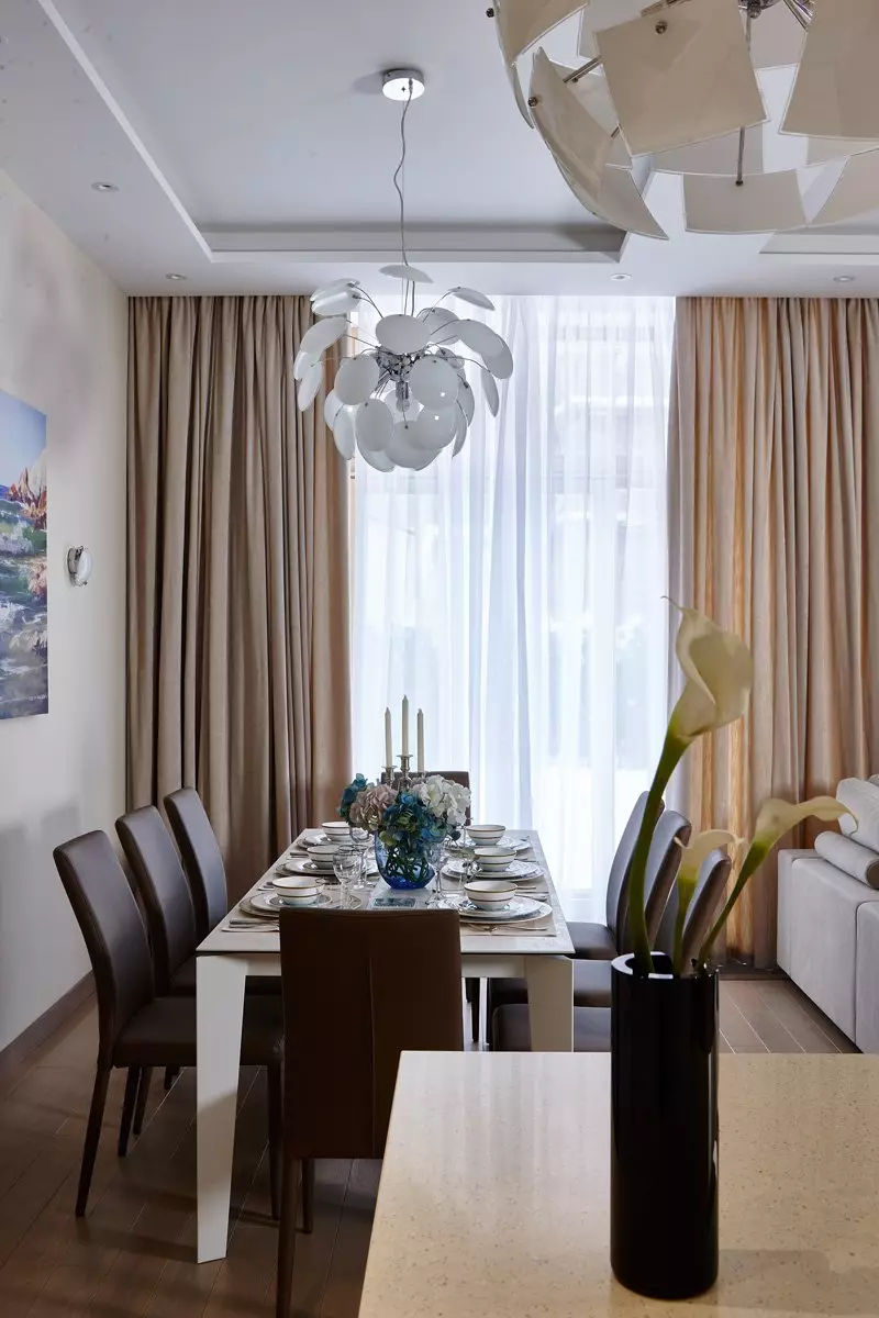 Larawan: Kusina at dining room sa Style Modern, House, Project Week, House at Cottage, Nikita Morozov, KM Studio, Moscow Region, Townhouse - Larawan