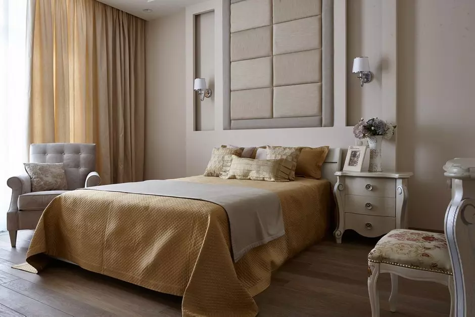 Foto: kamar tidur dalam gaya klasik, modern, rumah, proyek minggu, rumah dan pondok, Nikita Morozov, Km Studio, Moscow Region, Townhouse - Foto