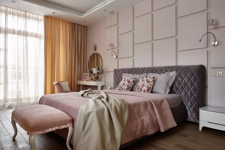 Foto: quarto em estilo clássico, moderno, casa, projeto da semana, casa e casa de campo, nikita morozov, km studio, região de Moscou, moradia - foto