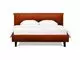 Queen Anastasia L 160x200 Terracot Color Bed