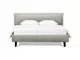 Queen Anastasia L 160x200 Bed Light Grey