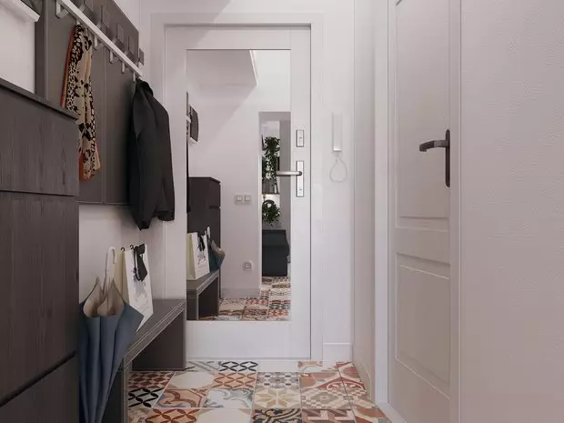 Litrato: Hallway sa estilo sa Scandinavian, mga tip, leroy Merlin, Leroy Merlin, Good Hallway - Photo