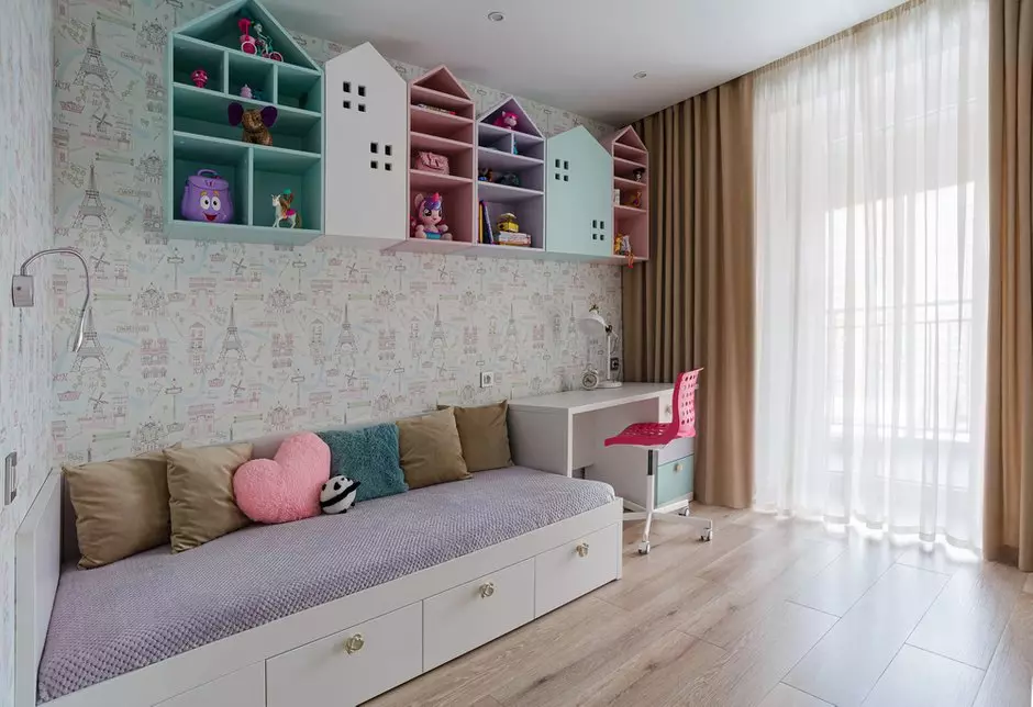 Foto: Modern Anak-Anak Modern, Klasik, Apartemen, Proyek Minggu, Novosibirsk, 4 dan lebih, 60-90 Meter, Seni Twins Design, Taya Acull, Gleb Chatnikov - Foto