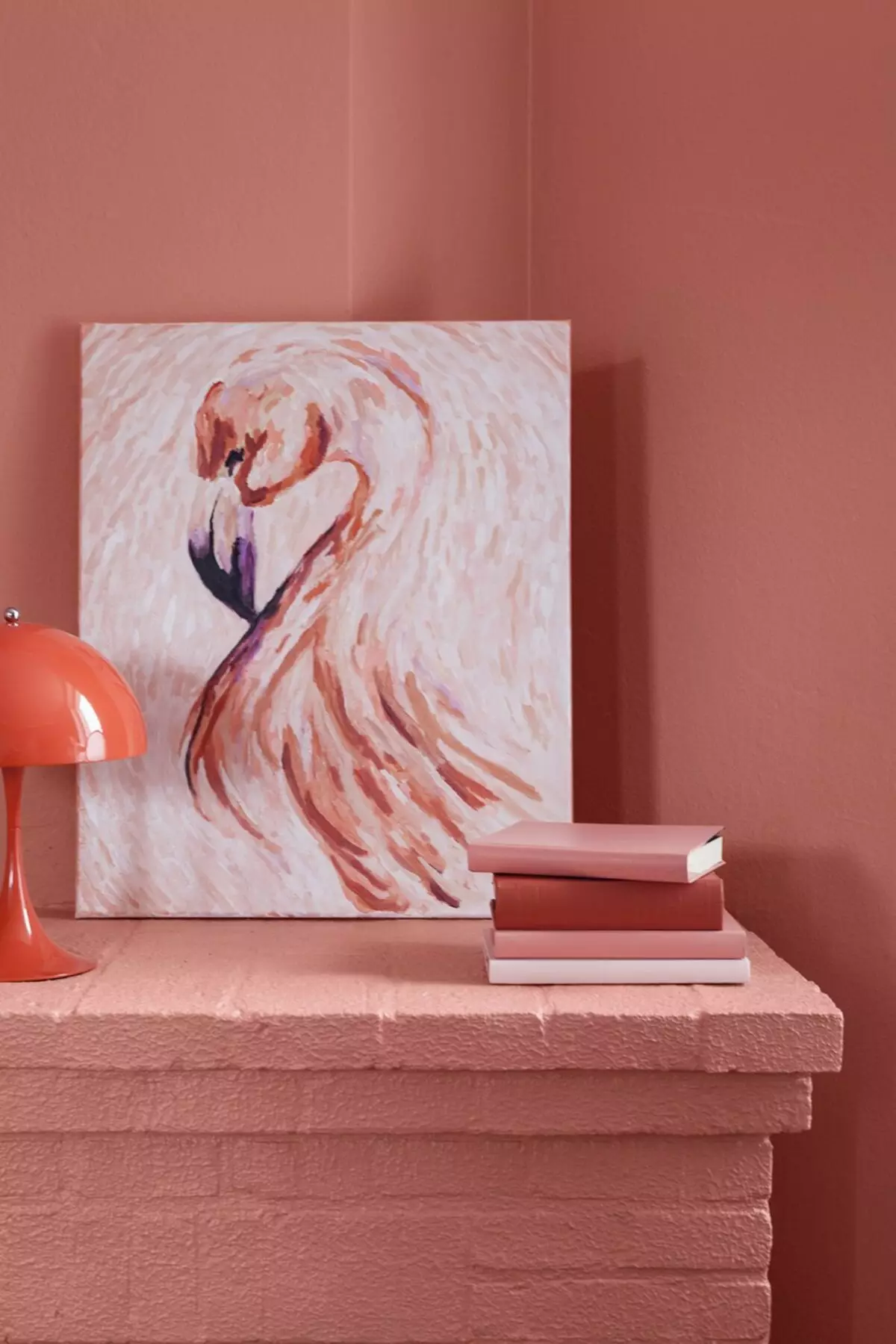 Litrato: Sa estilo, dekorasyon sa interior, kolor sa sulud, tip, Tikkurila, kung giunsa ang pagpili sa kolor sa pintura, Claude Cardier, Susanna Björklund, Miriam Barrio, Mubo nga baryo Design Studio, Nooks, Casa Colombo, Flamingo - Photo