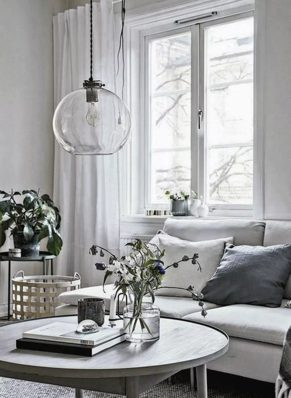 Larawan: Living Room sa Scandinavian Style, Mga Tip, Rehau - Larawan