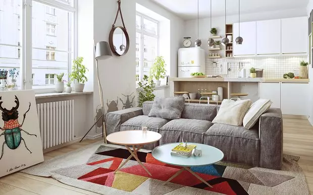 Foto: Style na ụdị Scandinavia, ndụmọdụ, akọ na uche, Marina Podachev, kaadị nrụnye, mmezi na reservoir - foto