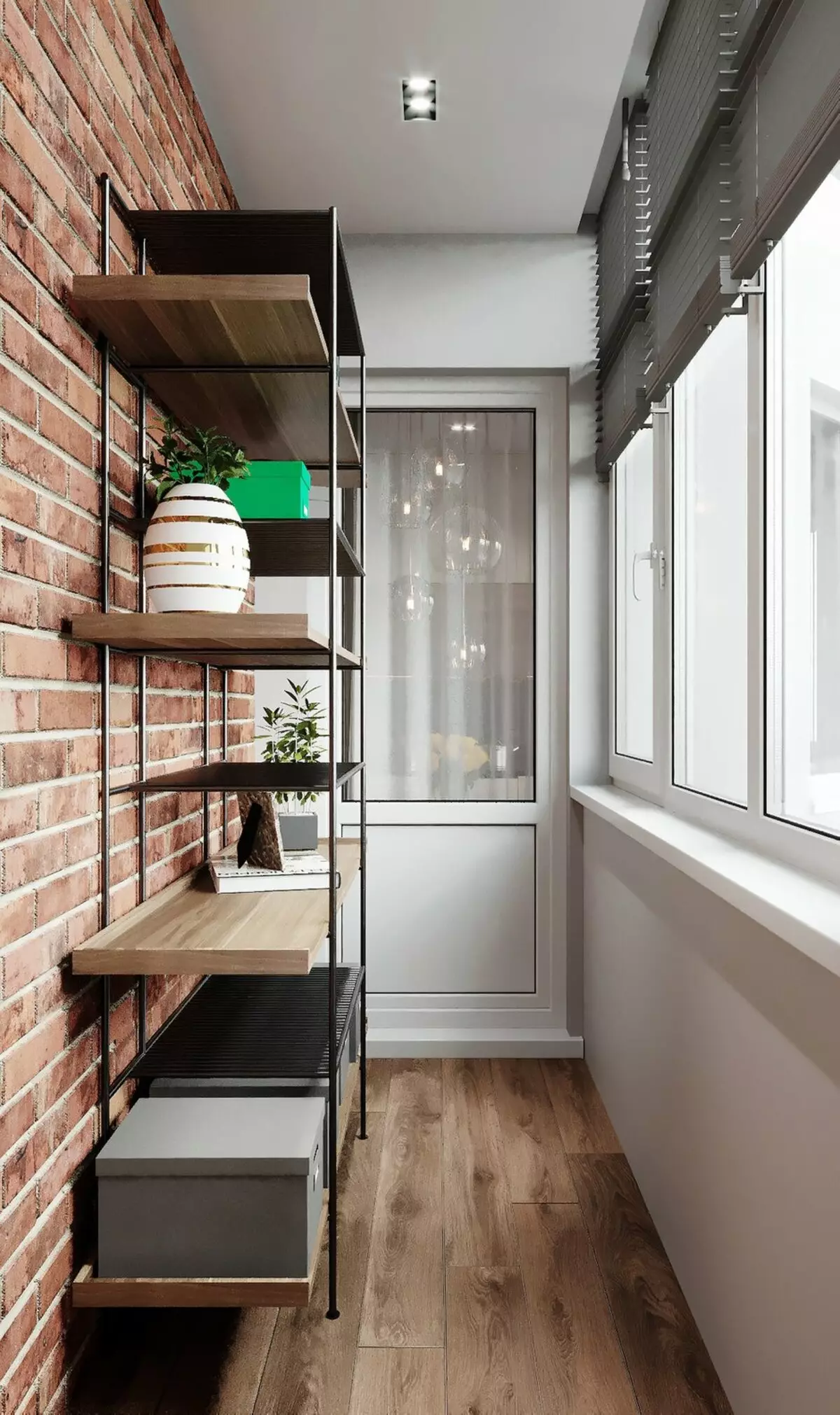 Photo: Loft balcony, modern, apartment, project of the week, Moscow region, Kronospan Castello, 3 rooms, 60-90 meters, Ruslan Prosvirin, Prosvirin Design Studio, Anna Prosvin - Photo