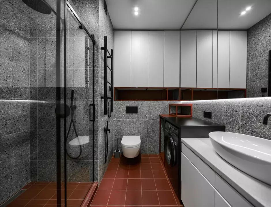 Foto: Baño en estilo Minimalismo, moderno, apartamento, estudo, proxecto da semana, Kiev, 40-60 metros, Lauri Brothers - Foto