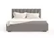 Letto Claire 160x200 Grigio con meccanismo di sollevamento