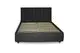 Bed Claire 180x200 Nero con meccanismo di sollevamento