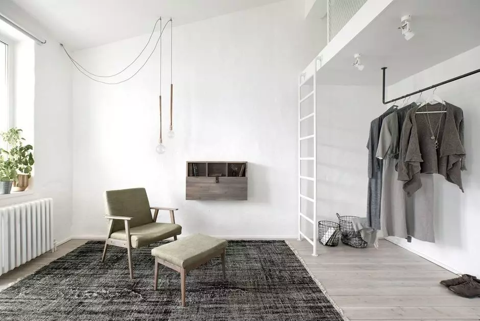 Foto: Living keamer yn 'e styl fan minimalisme, loft, hûs, hûs en cottage, Townhouse, Leningrad-regio, 3 keamers, mear dan 90 meter, # hoe te beheinen, int2charcitecture - Foto