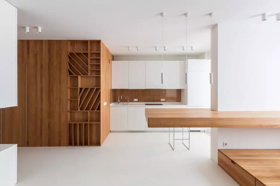 Interieur vun der Woch: Appartement fir Minimalist zu Moskau